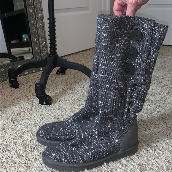 UGG | Shoes | Ugg Silver Boots | Poshmark
